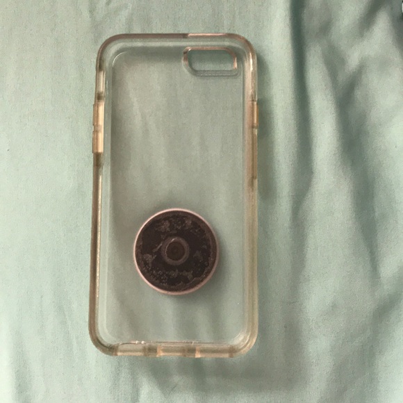 speck | Accessories | Otterbox Clear Case Iphone 66s With Popsocket ...